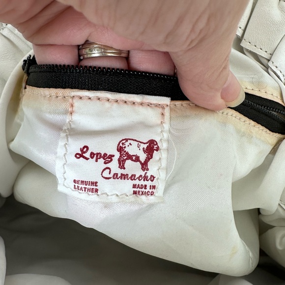 lopez camacho | Bags | Vintage Lopez Camacho 8s White Leather Snakeskin ...
